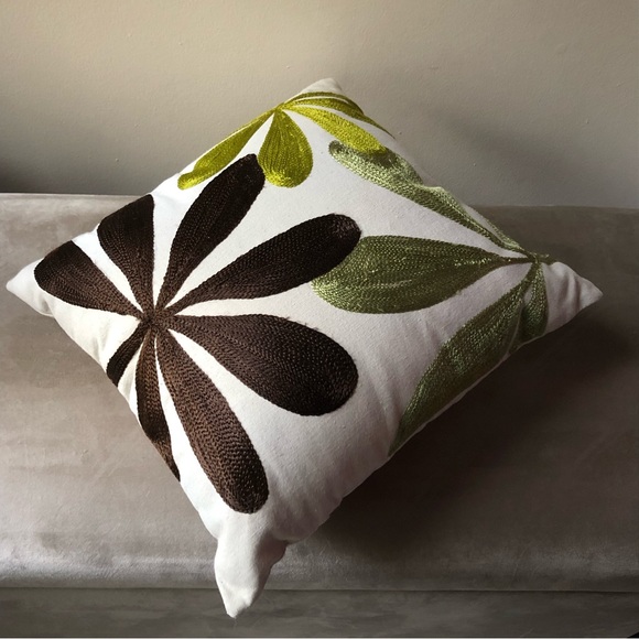 Accents | Decorative Cushions With Plant Pattern | Poshmark